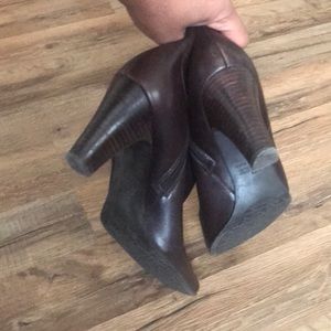 Anne Klein | Shoes | Dark Brown Leather Tall Boots | Poshmark